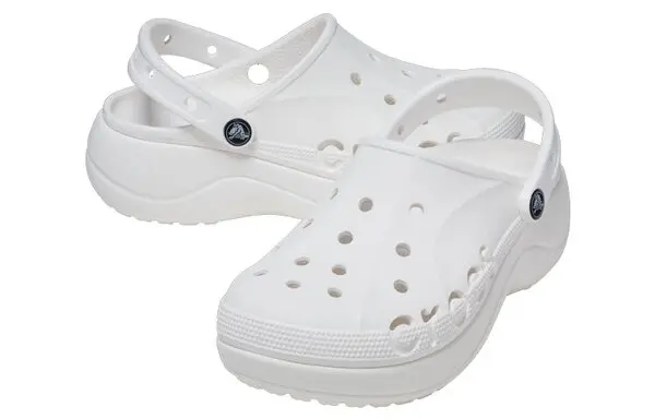 CROCS Classic Baya Platform Slide - White