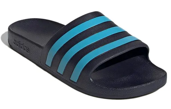 Adidas Adilette Aqua Slides - Black/blue