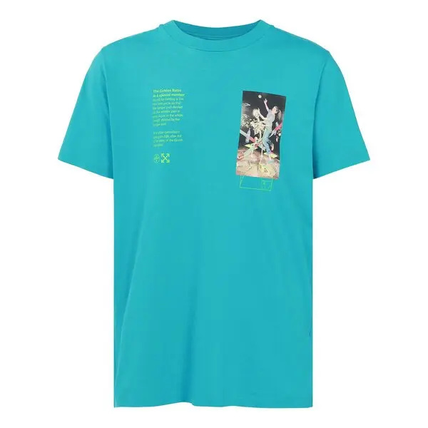Off-White Mona Lisa Print T-shirt - Blue