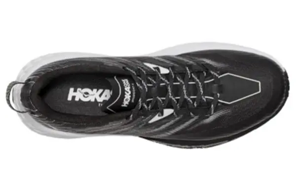 Hoka One One Speedgoat 4 Athletic Sneakers - Black/whiite