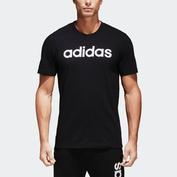 Adidas Comm Tee Logo Printing Sports Knit Short Sleeve
