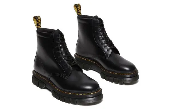 Dr. Martens Smooth Leather Platform Lace Up Boots