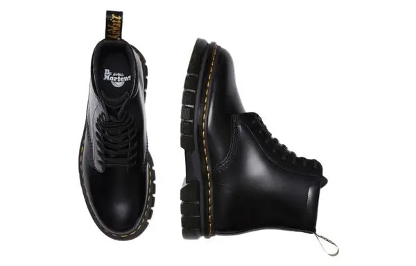 Dr. Martens Smooth Leather Platform Lace Up Boots
