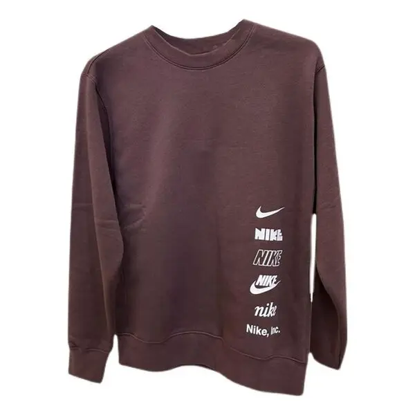 Nike Multi Logo Crewneck Sweatshirt - Tan