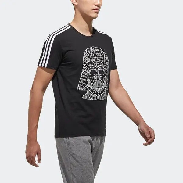 Adidas Neo Sw Tee 5 Reflective Printing Round Neck Short Sleeve