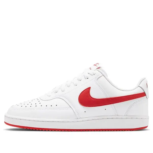 Nike Court Vision Low Top Sneakers - White/red