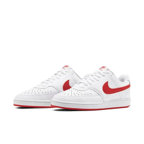 Nike Court Vision Low Top Sneakers - White/red