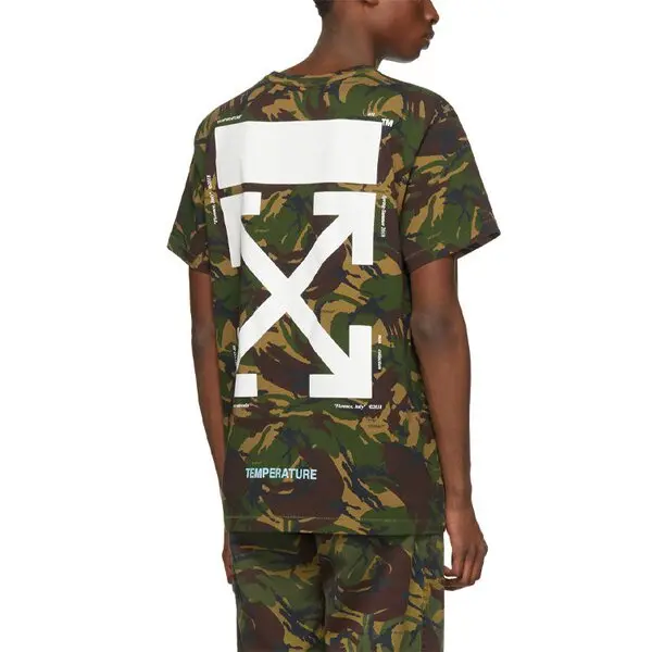 Off-White Green Arrows Short Sleeve Tee