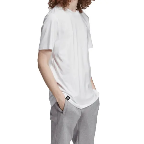 Adidas Originals Embroidered Shoe Printing Short Sleeve - White