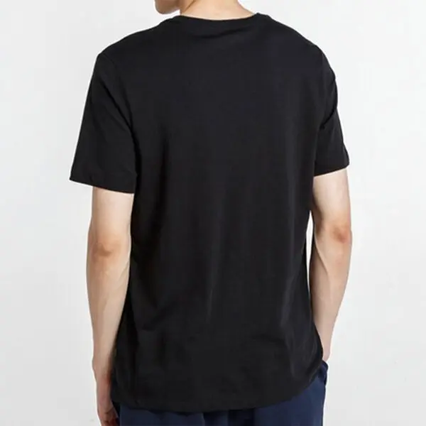 Nike Big Swoosh Tee Large Casual Sports Short Sleeve - Black