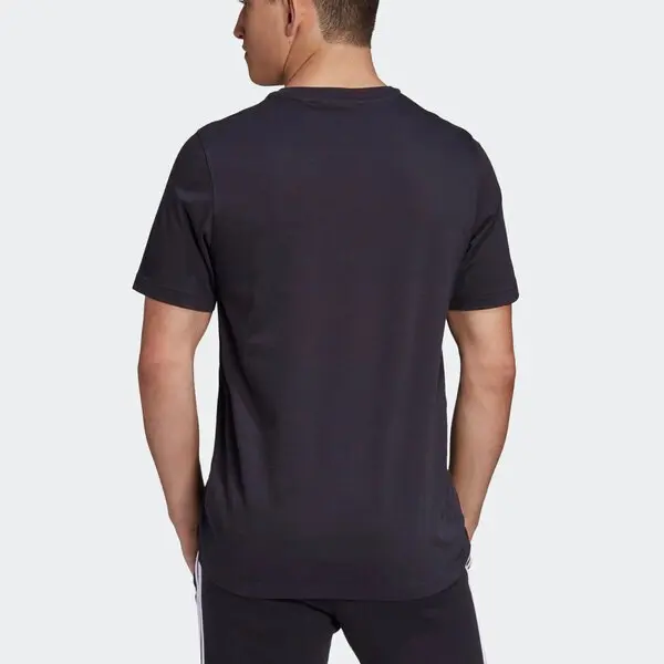 Adidas Originals Alphabet Printing Pattern Breathable Short Sleeve - Black