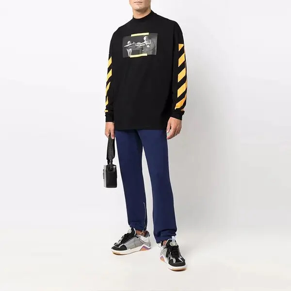 Off-White Caravaggio Painting Pattern Long Sleeve Top