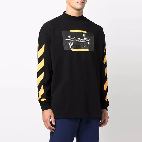 Off-White Caravaggio Painting Pattern Long Sleeve Top