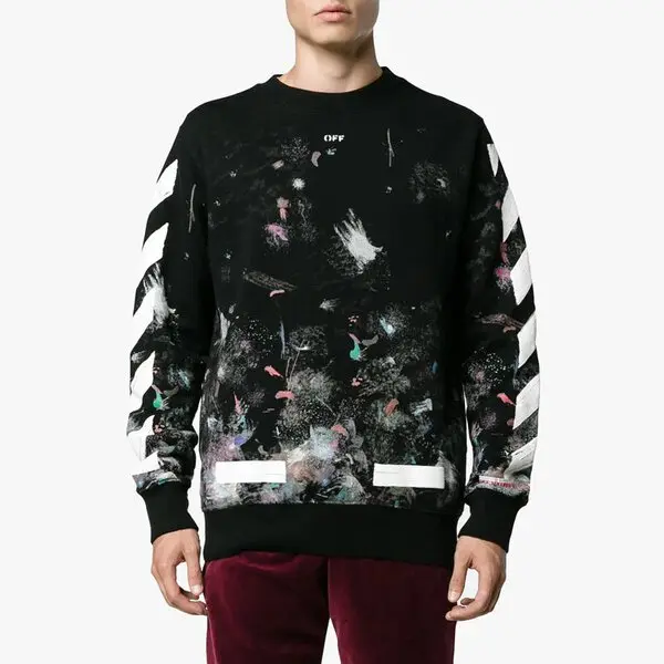 Off-White Galaxy Brushed Print Sweatshirt