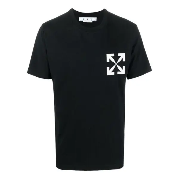 Off-White Ss22 Solid Color Arrow Logo Round Neck Short Sleeve Version White T-shirt - Default Colorway