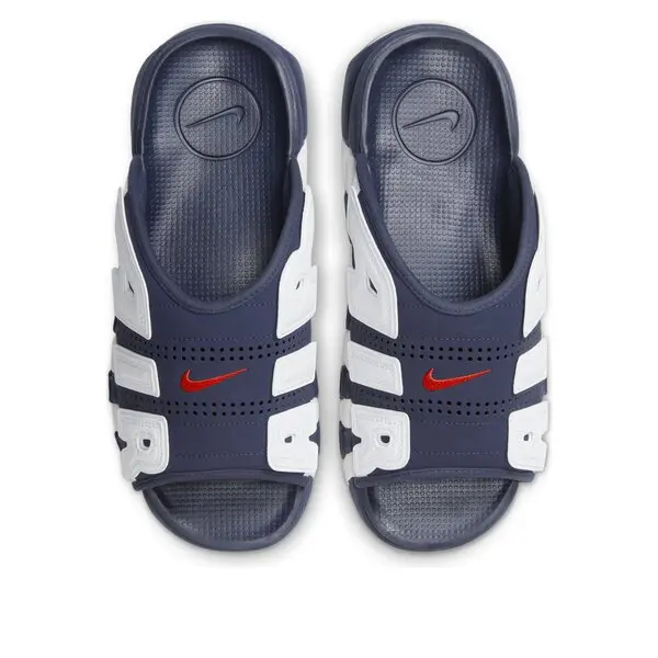 Nike More Uptempo Slide 'olympic - Navy/white