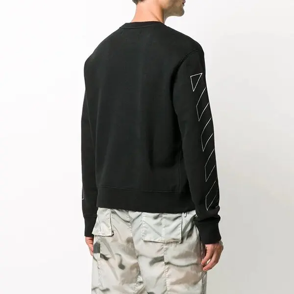 Off-White Diagonal Stripes Logo Pullover