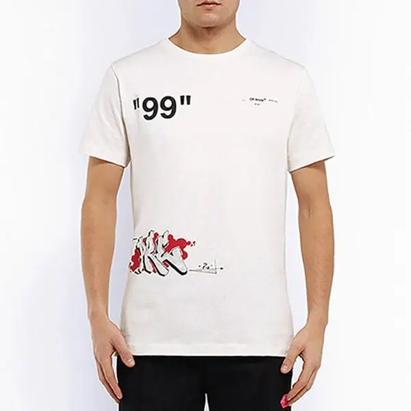 Off-White Graffiti Printing Short Sleeve