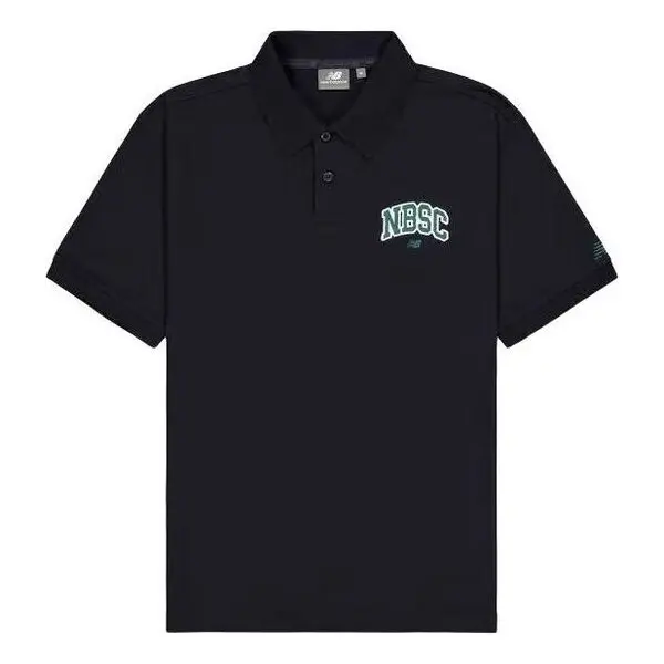 NEW BALANCE Small Nbsc Polo Shirt Asia Sizing - Black