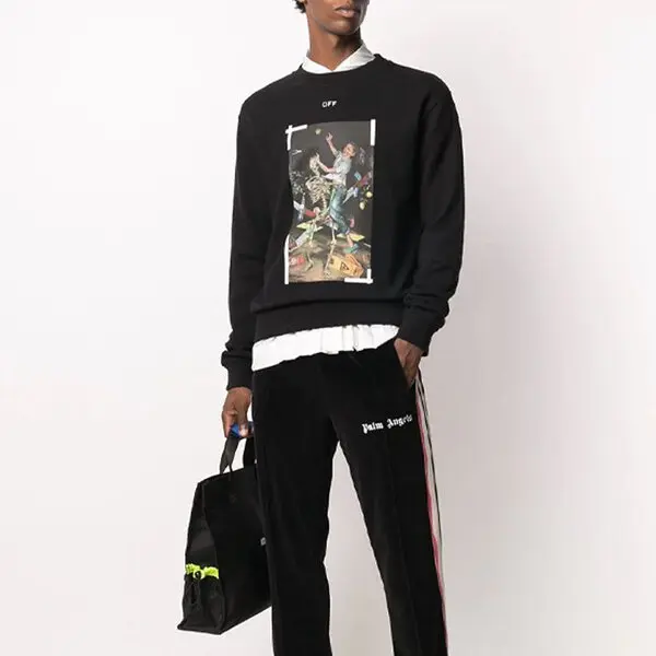 Off-White Pascal Painting Logo Crewneck Sweater