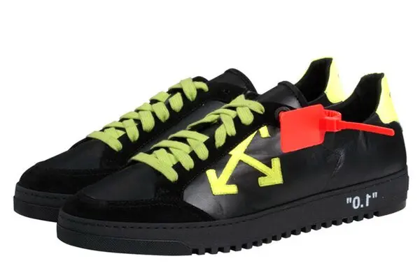 Off-White 2.0 " Fluo Yellow" Sneakers - Black