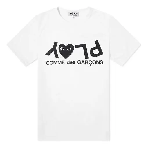 Play Comme Des Garcon Word Logo Short Sleeve
