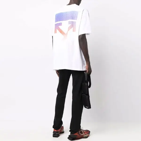 Off-White Fw21 Logo Arrow Round Neck Short Sleeve Loose Fit