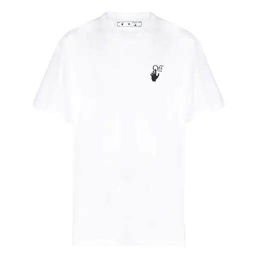 Off-White Fw21 Logo Arrow Round Neck Short Sleeve Loose Fit - White