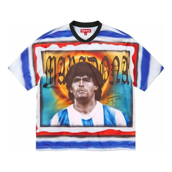 Supreme Maradona Soccer Jersey - Multi-color