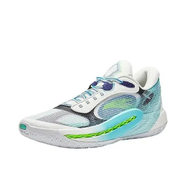 ANTA Shock Wave 6 Athletic Sneakers - White/blue