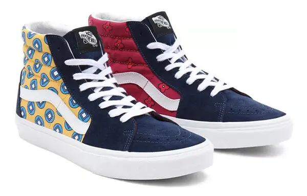 VANS Sk8-hi Tie Print Mix High Top Sneakers