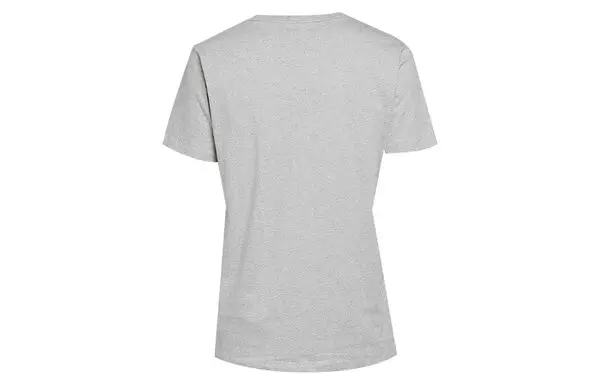 Off-White Chest Alphabet Logo Slim Fit Short Sleeve Gray