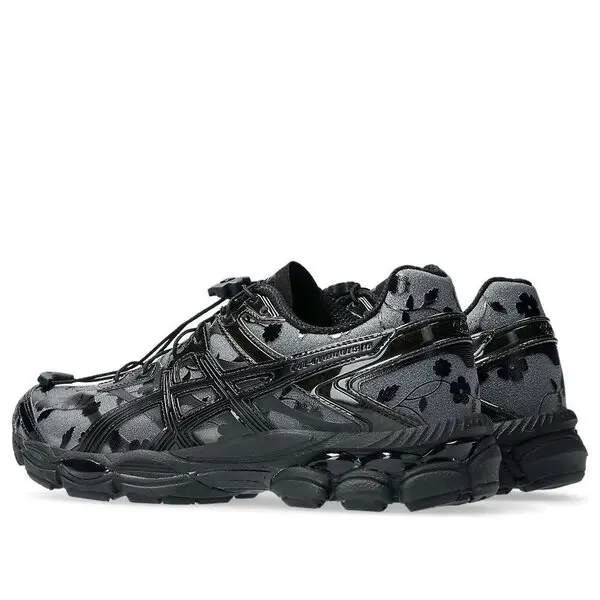 Asics X Cecilie Bahnsen Gel-cumulus 16 Floral Print Sneakers - Black