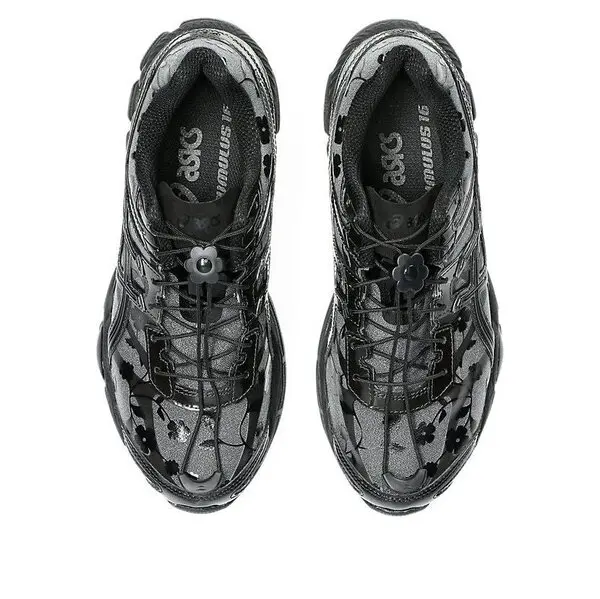 Asics X Cecilie Bahnsen Gel-cumulus 16 Floral Print Sneakers - Black