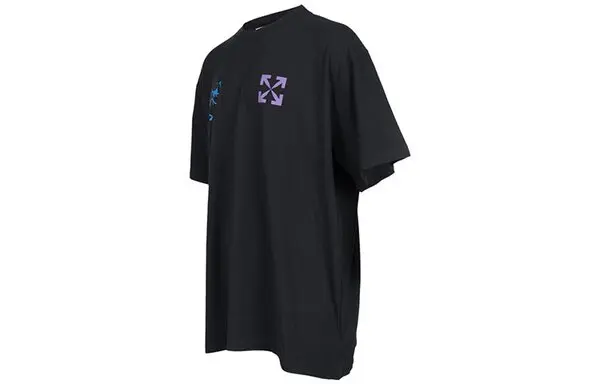Off-White 90s Liquid Over Short-sleeve Tee 'black/blue
