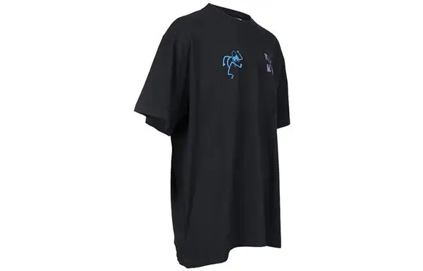 Off-White 90s Liquid Over Short-sleeve Tee 'black/blue