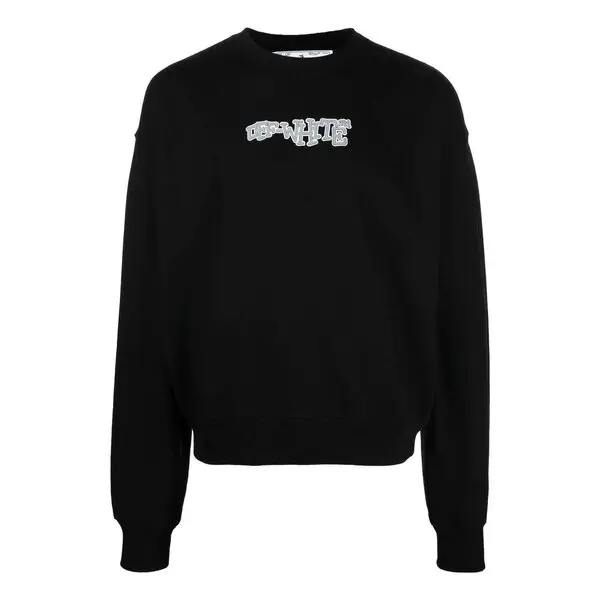 Off-White Logo Print Crew Neck Sweatshirt - Default Color