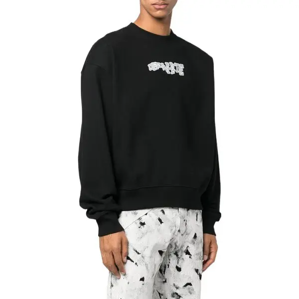 Off-White Logo Print Crew Neck Sweatshirt