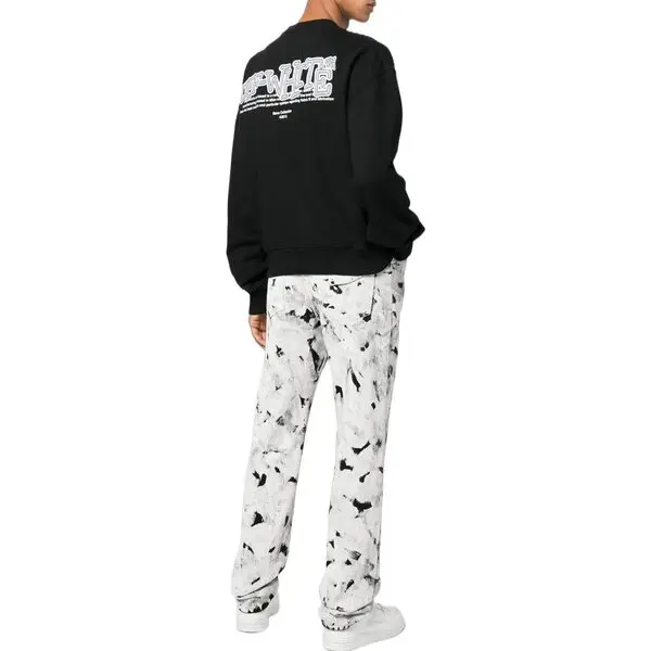 Off-White Logo Print Crew Neck Sweatshirt
