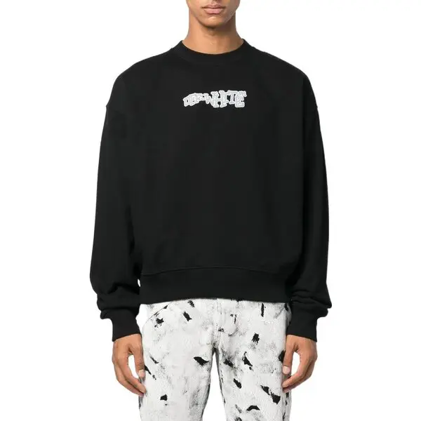 Off-White Logo Print Crew Neck Sweatshirt