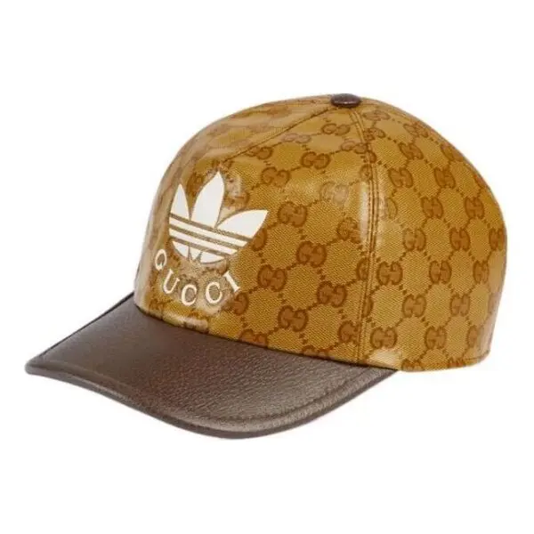 Gucci X Adidas Gg Monogram Baseball Cap - Brown