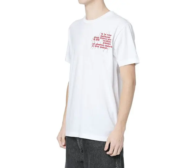 Off-White Alphabet Slogan Printing Short Sleeve