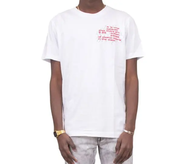 Off-White Alphabet Slogan Printing Short Sleeve