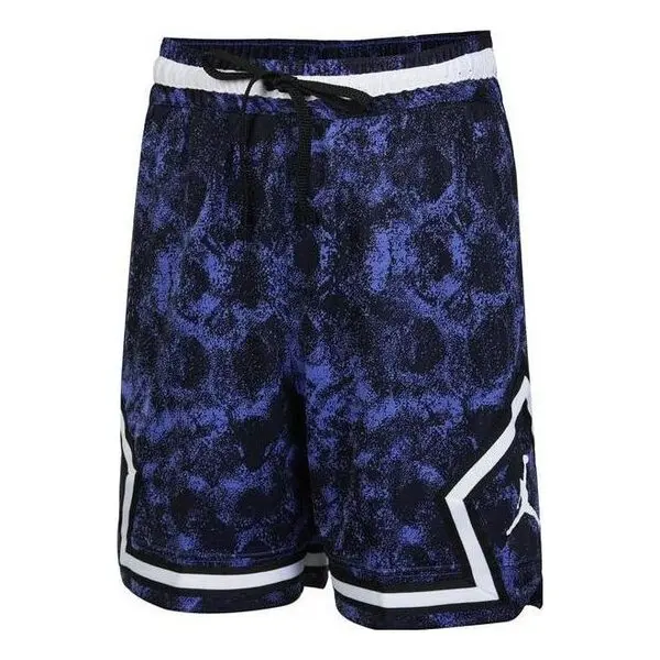 JORDAN Dri-fit Sport Diamond Pattern Basketball Shorts - Purple
