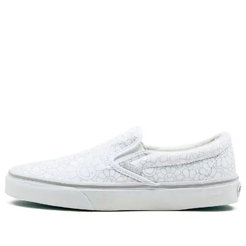 VANS Takashi Murakami Classic Slip-on Lx 'silver Flower - White