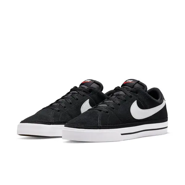 Nike Court Legacy Suede Low Top Sneakers - Black/white