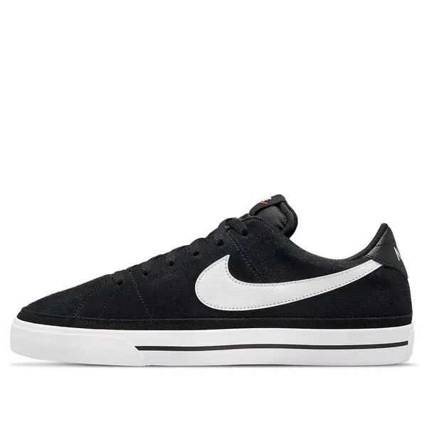 Nike Court Legacy Suede Low Top Sneakers - Black