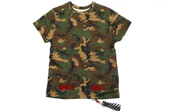 Off-White Camouflage Short Sleeve T-shirt - Green