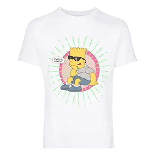Off-White Bart Glasses Short Sleeve Tee - White