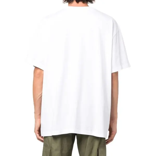Off-White Ss22 Logo Printing Short Sleeve Loose Fit White T-shirt - Default Color
